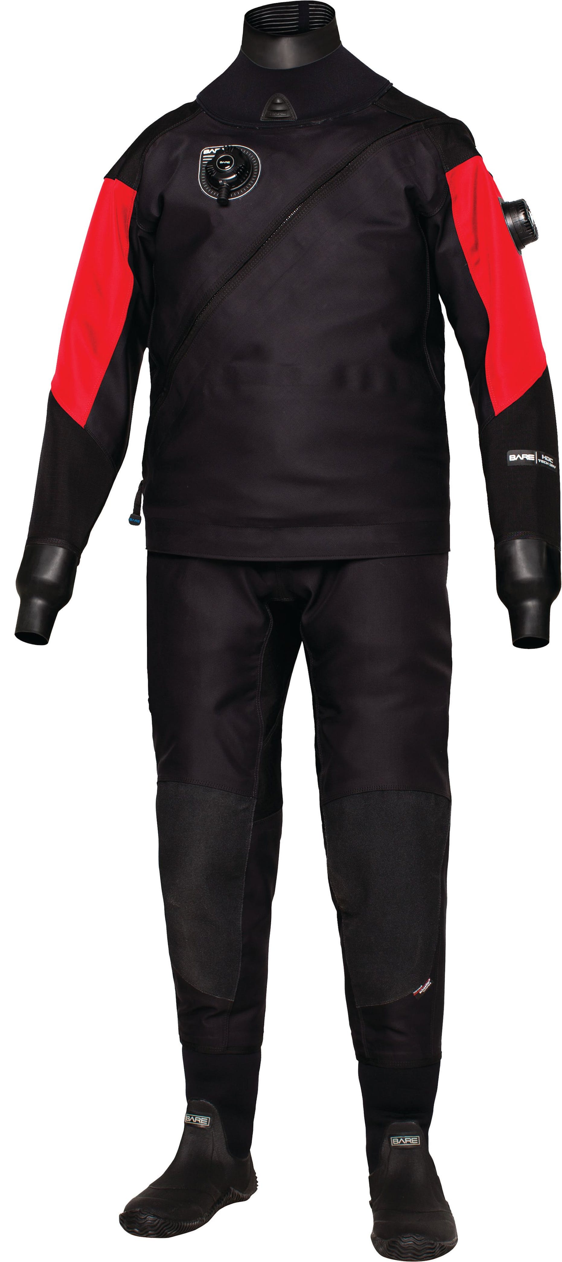 Bare HDC Tech Dry Drysuit 011131BLK OR 011131RED | Dive Supplies | New ...
